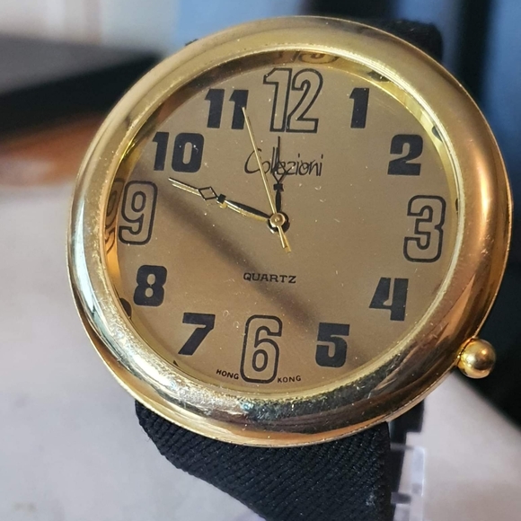 Accessories | 120 Collezioni Goldtoneblack Womens Watch | Poshmark